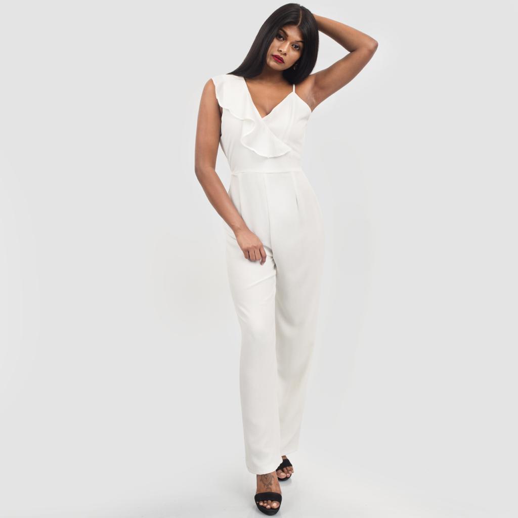 One Sided Frill Top Jumpsuit – 1.O.A.K.